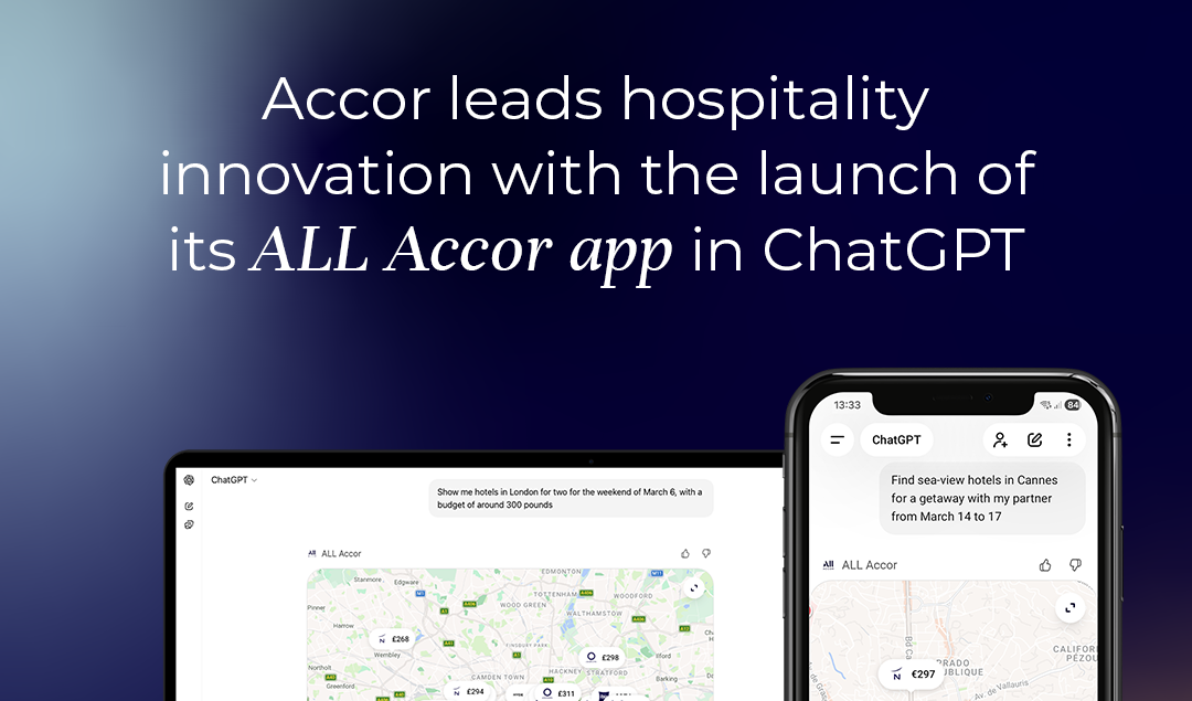 Accor lansează aplicația ALL Accor în ChatGPT